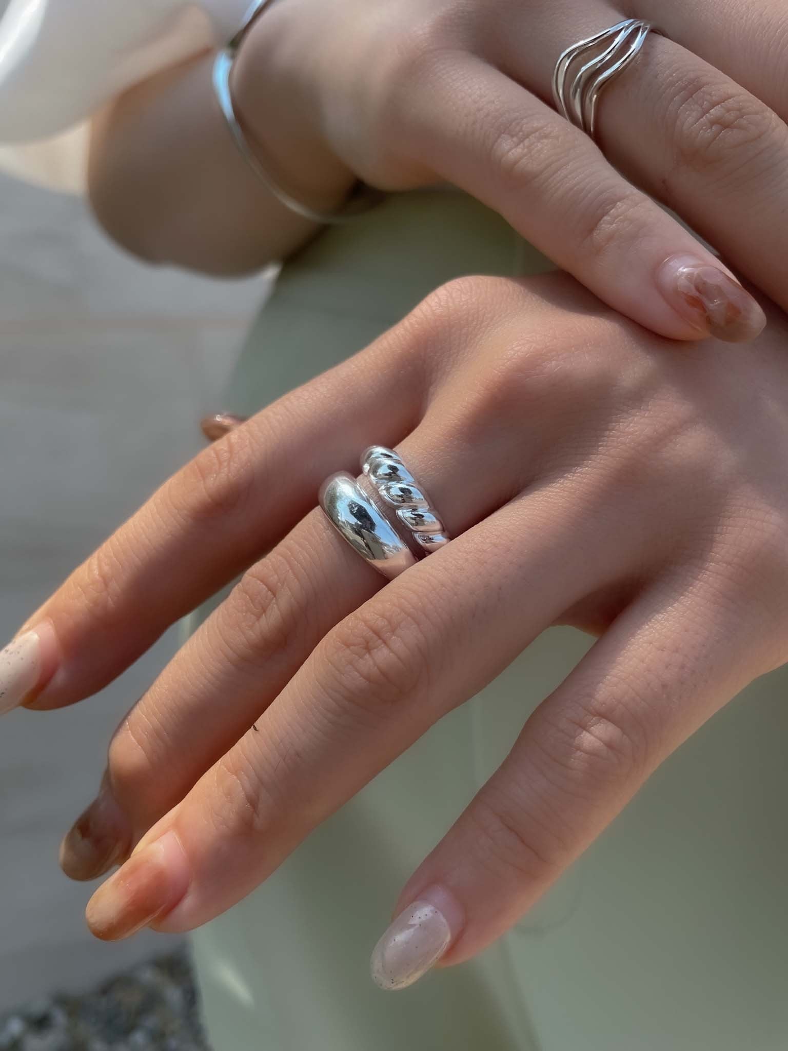 volume layered ring【silver925】R142 – Bellissima